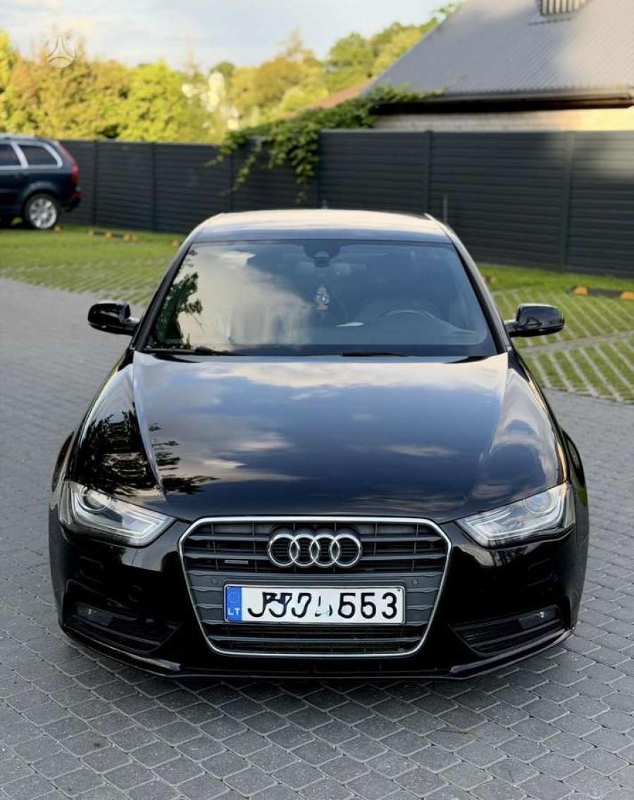 Black Audi A4 2014 in Vilnius, with an engine capacity of 2.00 L and mileage of 217 thousand km for 5900 €, photo 4 on AUTOMOTO.COM.LV