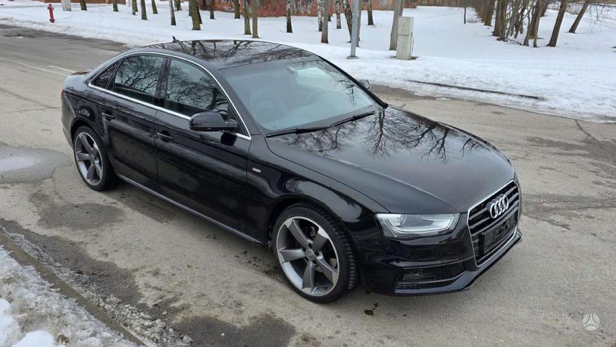 Black Audi A4 2015 in Marijampole, with an engine capacity of 2.00 L and mileage of 192 thousand km for 9950 €, photo 1 on AUTOMOTO.COM.LV