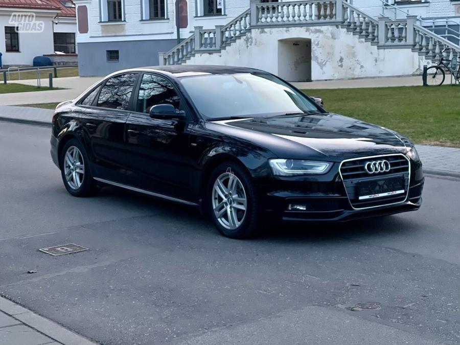 Black Audi A4 2015 in Vilnius, with an engine capacity of 2.00 L and mileage of 257 thousand km for 9500 €, photo 6 on AUTOMOTO.COM.LV