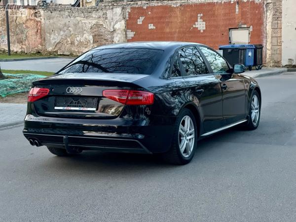 Black Audi A4 2015 in Vilnius, with an engine capacity of 2.00 L and mileage of 257 thousand km for 9500 €, photo 7 on AUTOMOTO.COM.LV