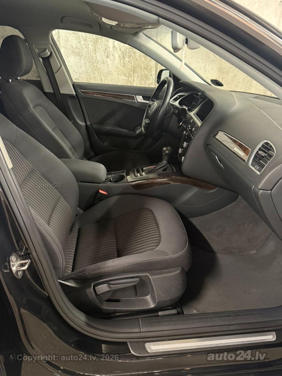 Black Audi A4 2015 in Tallinn, with an engine capacity of 2.00 L and mileage of 200 thousand km for 9995 €, photo 12 on AUTOMOTO.COM.LV