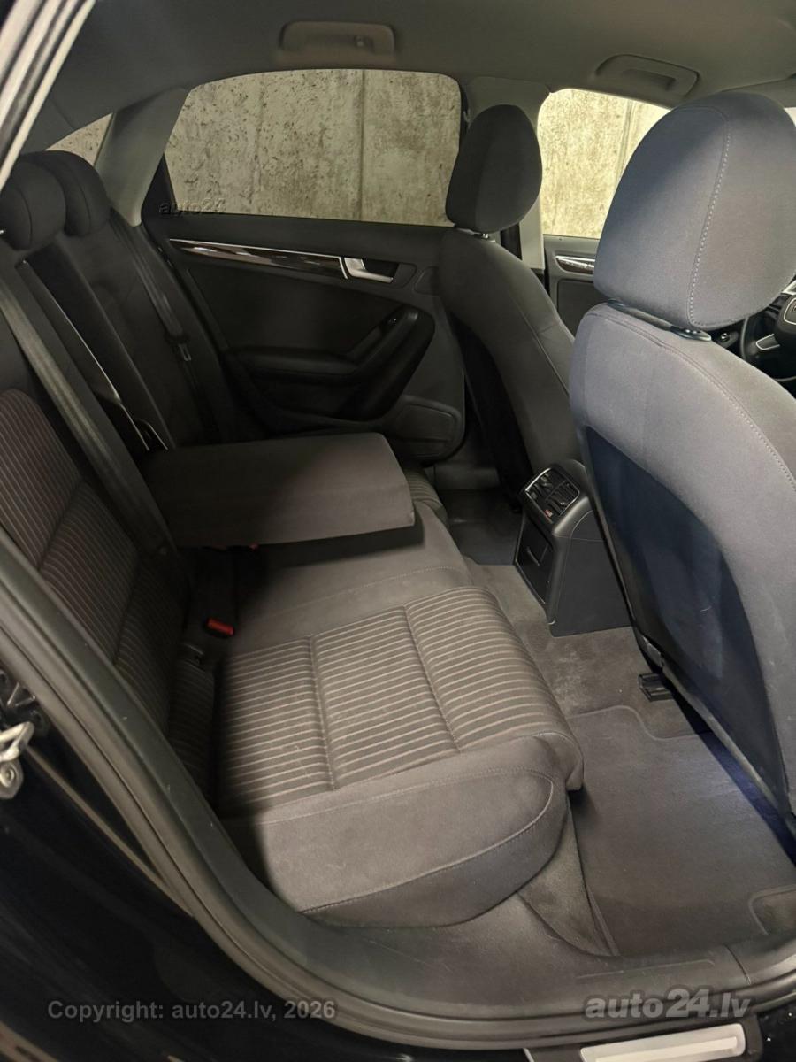 Black Audi A4 2015 in Tallinn, with an engine capacity of 2.00 L and mileage of 200 thousand km for 9995 €, photo 14 on AUTOMOTO.COM.LV