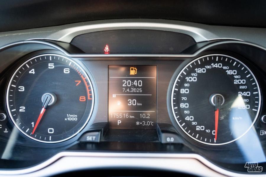 Black Audi A4 2015 in Siauliai, with an engine capacity of 2.00 L and mileage of 176 thousand km for 8900 €, photo 15 on AUTOMOTO.COM.LV