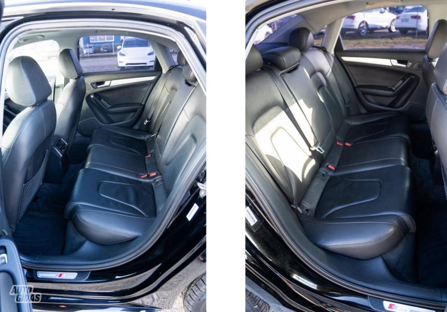 Black Audi A4 2015 in Siauliai, with an engine capacity of 2.00 L and mileage of 176 thousand km for 8900 €, photo 21 on AUTOMOTO.COM.LV