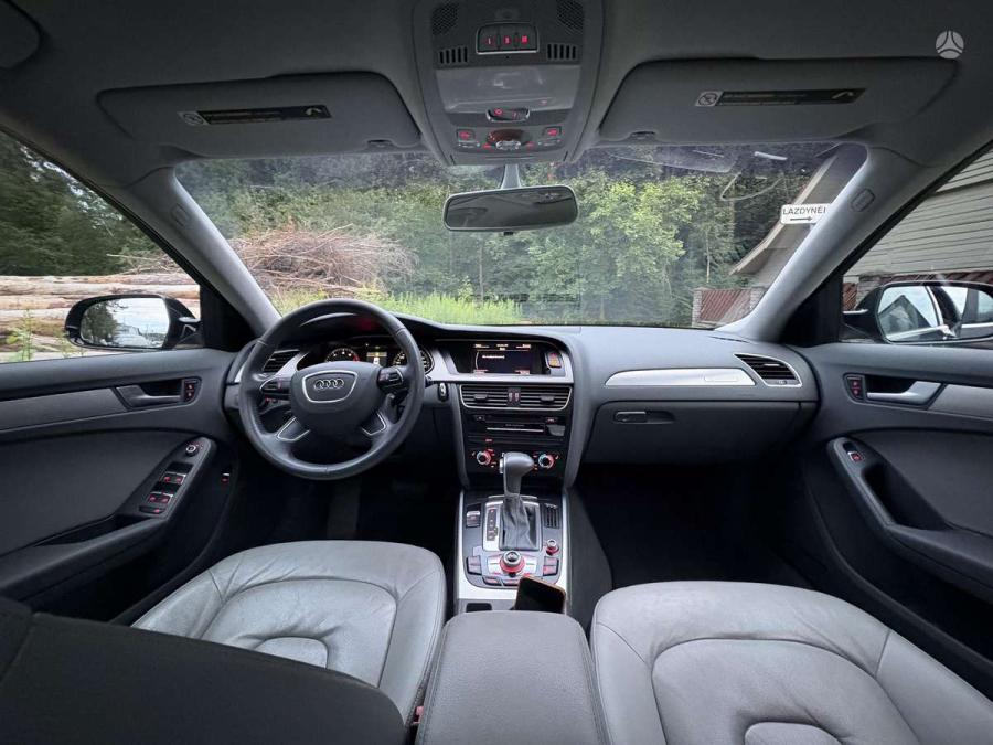 Black Audi A4 2015 in Vilnius, with an engine capacity of 1.98 L and mileage of 221 thousand km for 7500 €, photo 8 on AUTOMOTO.COM.LV