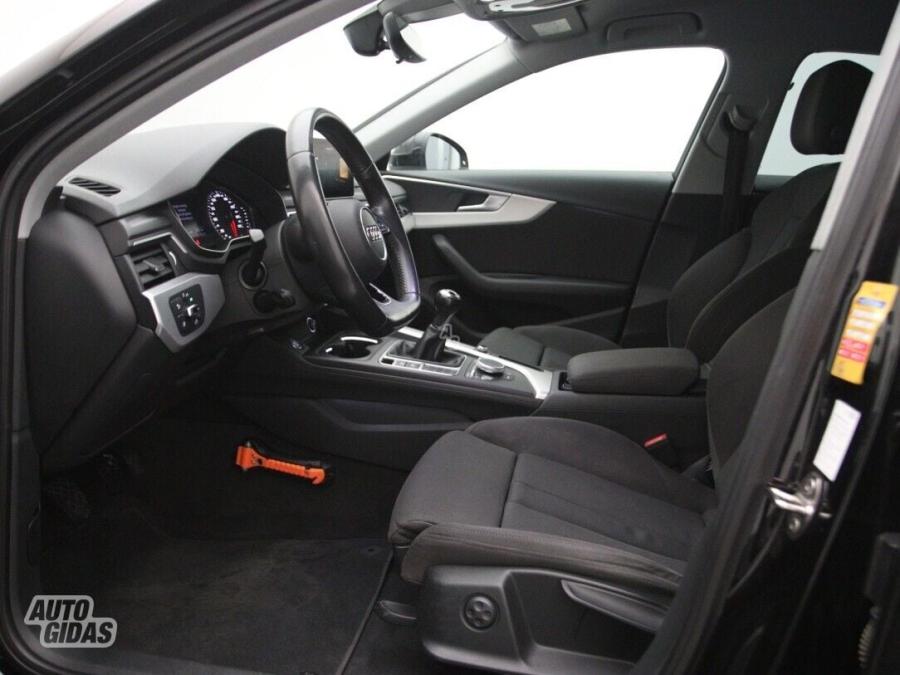 Black Audi A4 2016 in Vilnius, with an engine capacity of 2.00 L and mileage of 181 thousand km for 13599 €, photo 4 on AUTOMOTO.COM.LV