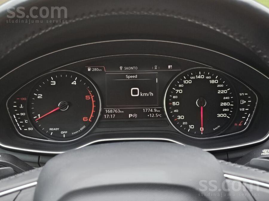 Melns Audi A4 2016 Alūksne, ar dzinēja tilpumu 2.00 L un nobraukumu 169 tūkst. km par 13300 €, foto 26 vietnē AUTOMOTO.COM.LV
