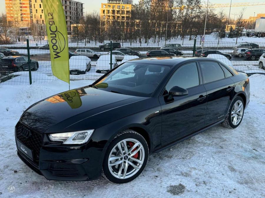 Melns Audi A4 2017 Viļņa, ar dzinēja tilpumu 1.98 L un nobraukumu 131 tūkst. km par 16800 €, foto 1 vietnē AUTOMOTO.COM.LV