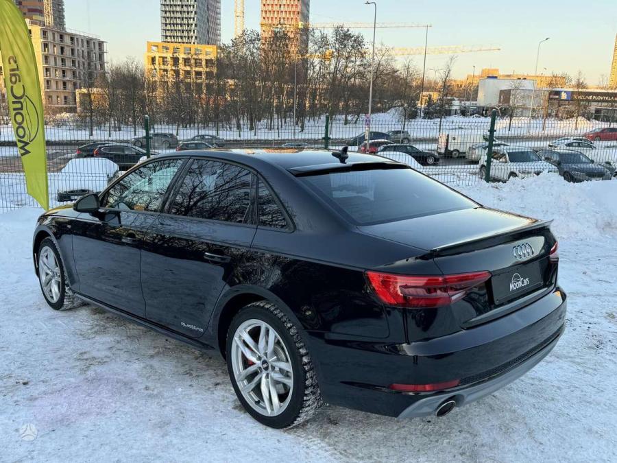 Melns Audi A4 2017 Viļņa, ar dzinēja tilpumu 1.98 L un nobraukumu 131 tūkst. km par 16800 €, foto 6 vietnē AUTOMOTO.COM.LV