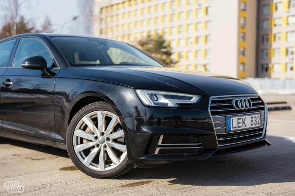 Melns Audi A4 2017 Viļņa, ar dzinēja tilpumu 2.00 L un nobraukumu 149 tūkst. km par 14890 €, foto 5 vietnē AUTOMOTO.COM.LV