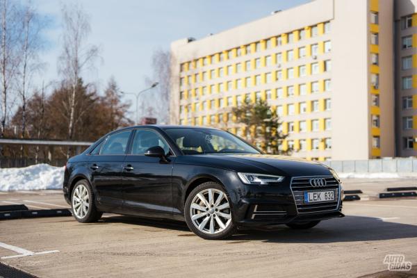 Melns Audi A4 2017 Viļņa, ar dzinēja tilpumu 2.00 L un nobraukumu 149 tūkst. km par 14890 €, foto 6 vietnē AUTOMOTO.COM.LV