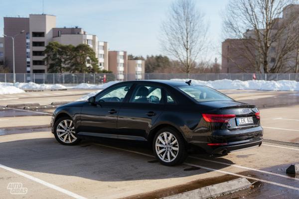 Melns Audi A4 2017 Viļņa, ar dzinēja tilpumu 2.00 L un nobraukumu 149 tūkst. km par 14890 €, foto 10 vietnē AUTOMOTO.COM.LV