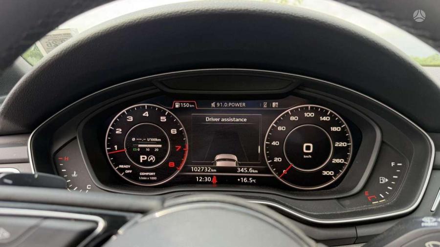 Black Audi A4 2017 in Kaunas, with an engine capacity of 1.98 L and mileage of 103 thousand km for 15750 €, photo 17 on AUTOMOTO.COM.LV