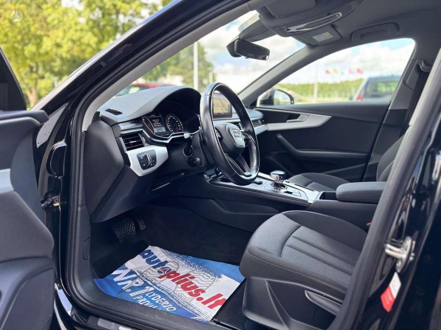 Black Audi A4 2017 in Kaunas, with an engine capacity of 1.97 L and mileage of 293 thousand km for 13799 €, photo 14 on AUTOMOTO.COM.LV