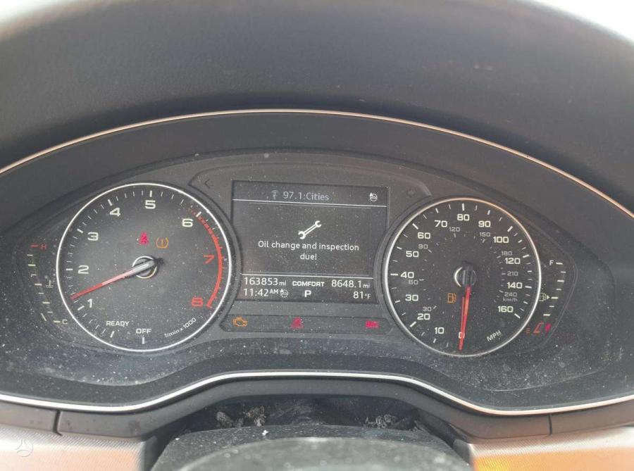 Melns Audi A4 2017 Ukmergė, ar dzinēja tilpumu 1.98 L un nobraukumu 262 tūkst. km par 6500 €, foto 10 vietnē AUTOMOTO.COM.LV