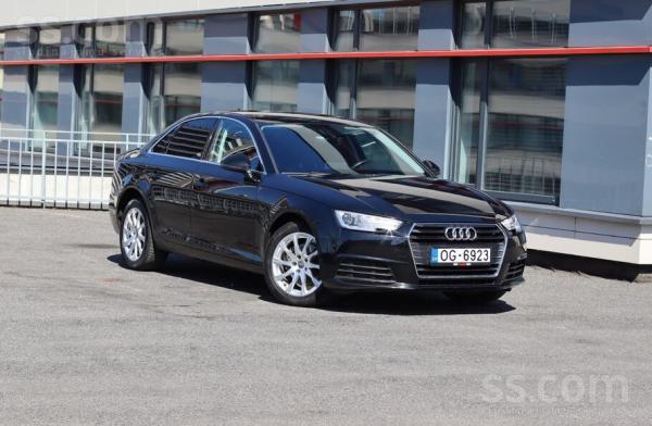 Black Audi A4 2017 in Riga, with an engine capacity of 2.00 L and mileage of 135 thousand km for 13480 €, photo 1 on AUTOMOTO.COM.LV