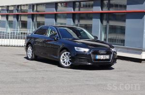 Melns Audi A4 2017 Rīga, ar dzinēja tilpumu 2.00 L un nobraukumu 135 tūkst. km par 13480 €, foto  vietnē AUTOMOTO.COM.LV