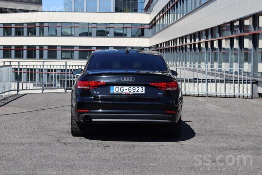 Melns Audi A4 2017 Rīga, ar dzinēja tilpumu 2.00 L un nobraukumu 135 tūkst. km par 13480 €, foto 6 vietnē AUTOMOTO.COM.LV