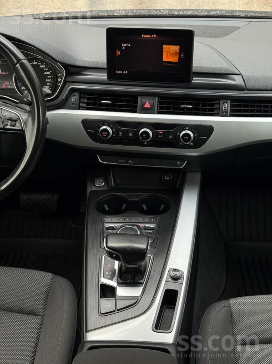 Melns Audi A4 2017 Rīga, ar dzinēja tilpumu 2.00 L un nobraukumu 135 tūkst. km par 13480 €, foto 13 vietnē AUTOMOTO.COM.LV