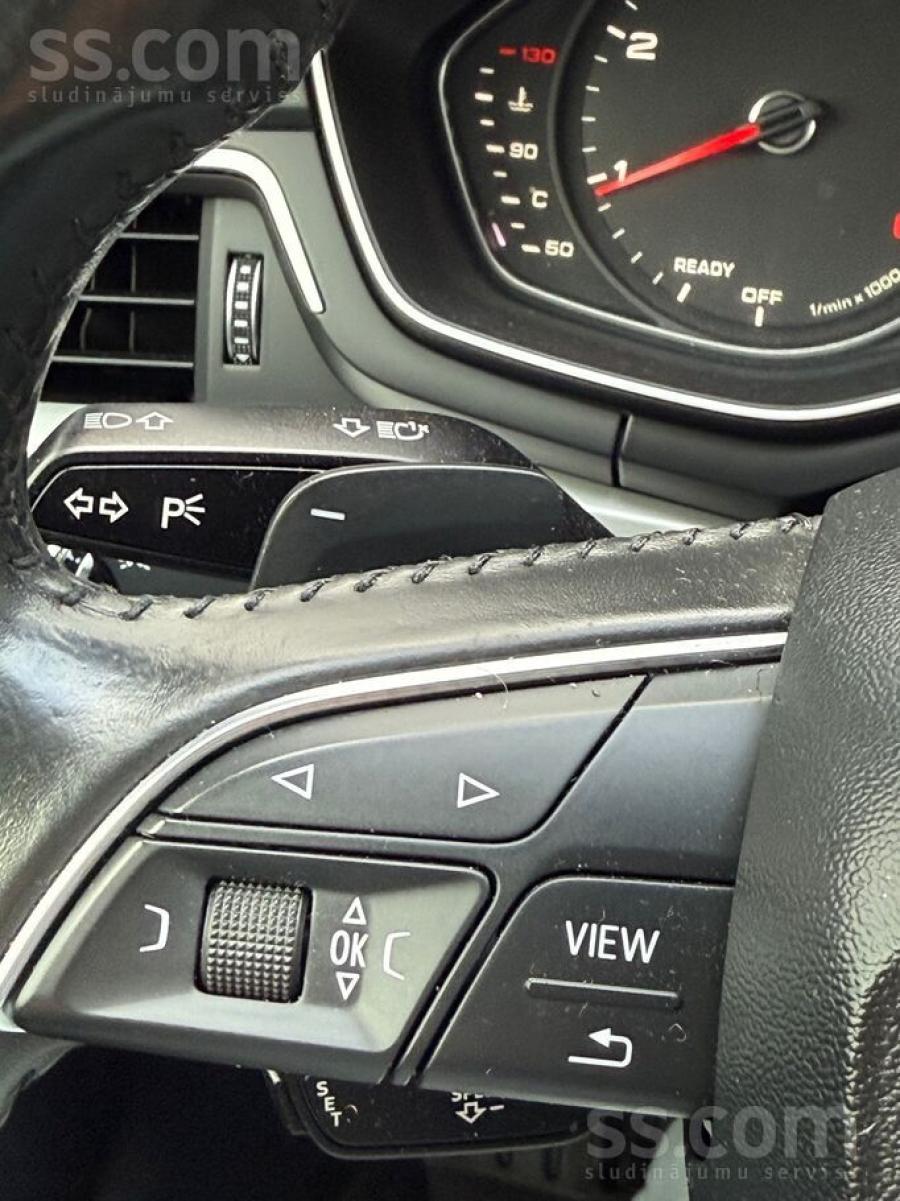 Melns Audi A4 2017 Rīga, ar dzinēja tilpumu 2.00 L un nobraukumu 135 tūkst. km par 13480 €, foto 16 vietnē AUTOMOTO.COM.LV