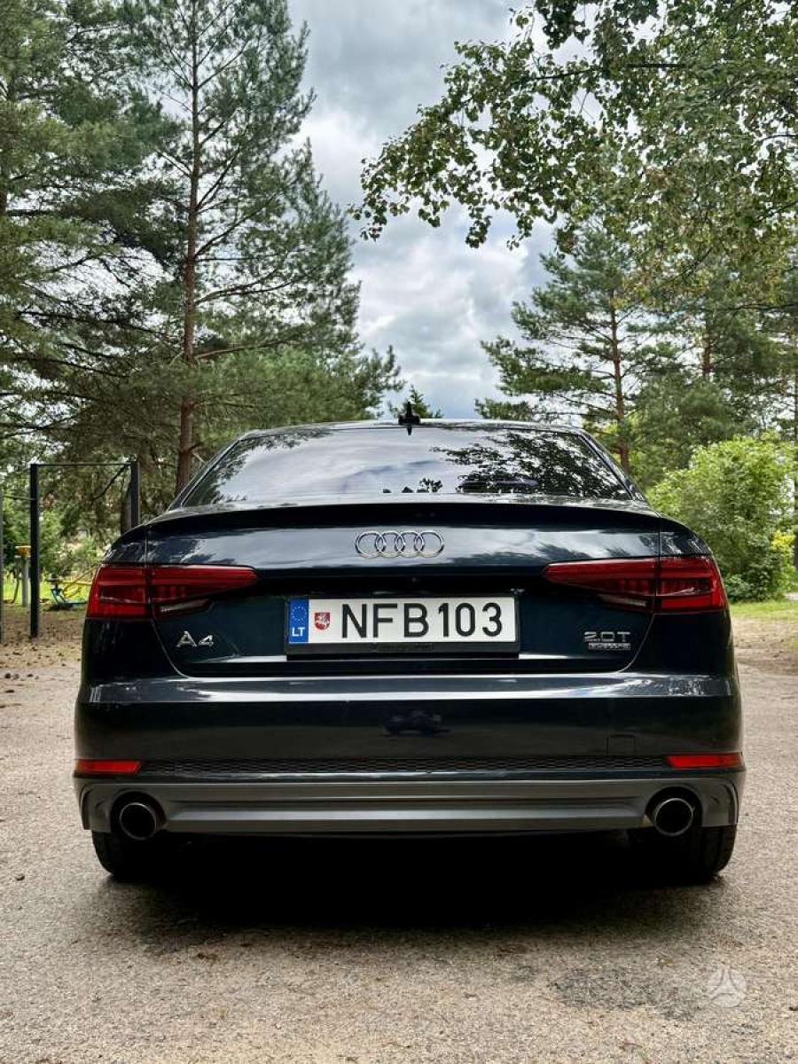 Melns Audi A4 2017 Viļņa, ar dzinēja tilpumu 1.98 L un nobraukumu 285 tūkst. km par 10990 €, foto 5 vietnē AUTOMOTO.COM.LV