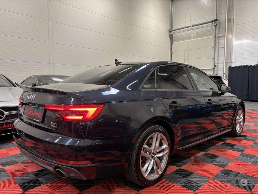 Black Audi A4 2017 in Vilnius, with an engine capacity of 1.98 L and mileage of 286 thousand km for 11490 €, photo 5 on AUTOMOTO.COM.LV