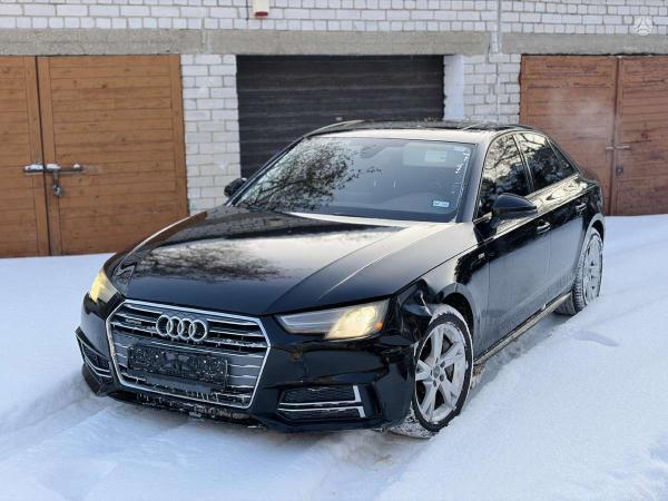 Black Audi A4 2018 in Vilnius, with an engine capacity of 1.98 L and mileage of 92 thousand km for 7750 €, photo 1 on AUTOMOTO.COM.LV