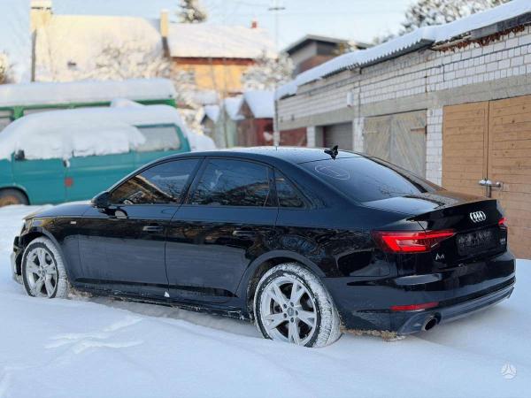 Black Audi A4 2018 in Vilnius, with an engine capacity of 1.98 L and mileage of 92 thousand km for 7750 €, photo 4 on AUTOMOTO.COM.LV