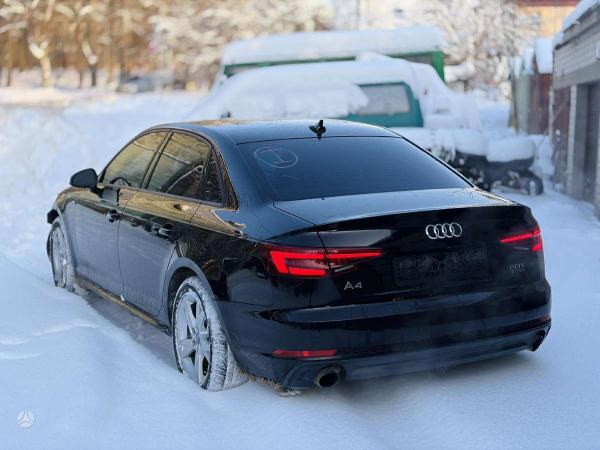 Black Audi A4 2018 in Vilnius, with an engine capacity of 1.98 L and mileage of 92 thousand km for 7750 €, photo 5 on AUTOMOTO.COM.LV