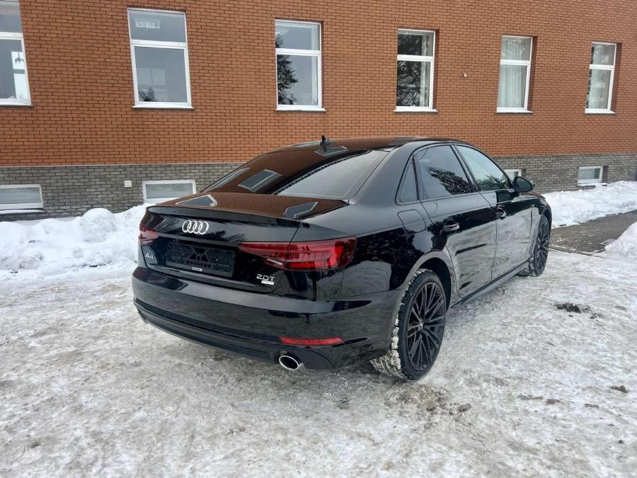 Black Audi A4 2018 in Kretinga, with an engine capacity of 1.98 L and mileage of 76 thousand km for 18200 €, photo 5 on AUTOMOTO.COM.LV