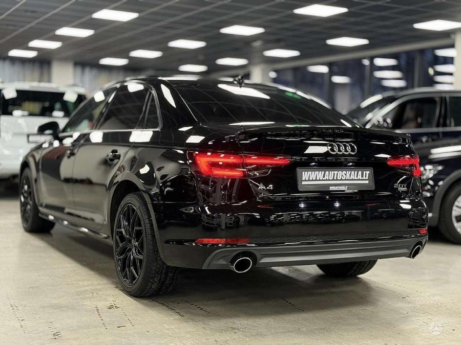 Black Audi A4 2018 in Klaipeda, with an engine capacity of 1.98 L and mileage of 48 thousand km for 16950 €, photo 18 on AUTOMOTO.COM.LV