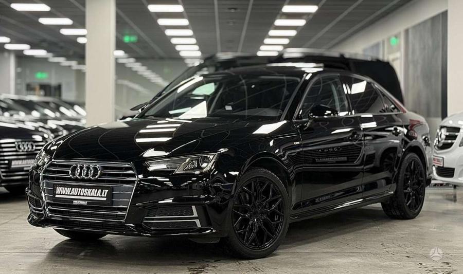 Black Audi A4 2018 in Klaipeda, with an engine capacity of 1.98 L and mileage of 48 thousand km for 16950 €, photo 25 on AUTOMOTO.COM.LV