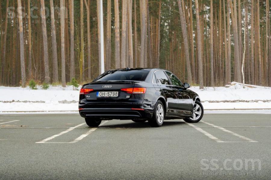 Black Audi A4 2018 in Riga, with an engine capacity of 2.00 L and mileage of 181 thousand km for 17990 €, photo 6 on AUTOMOTO.COM.LV