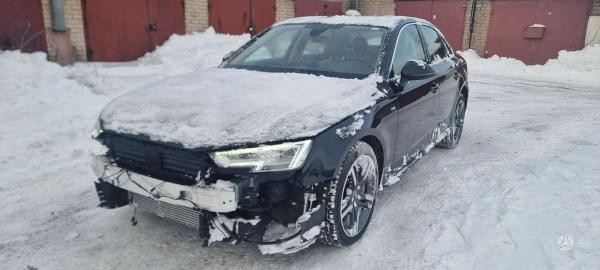 Black Audi A4 2018 in Vilnius, with an engine capacity of 1.98 L and mileage of 108 thousand km for 13500 €, photo 1 on AUTOMOTO.COM.LV