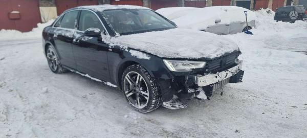 Black Audi A4 2018 in Vilnius, with an engine capacity of 1.98 L and mileage of 108 thousand km for 13500 €, photo 2 on AUTOMOTO.COM.LV