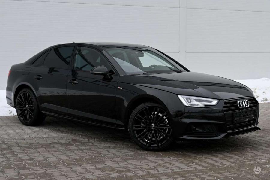 Black Audi A4 2018 in Kretinga, with an engine capacity of 1.98 L and mileage of 76 thousand km for 17999 €, photo 1 on AUTOMOTO.COM.LV