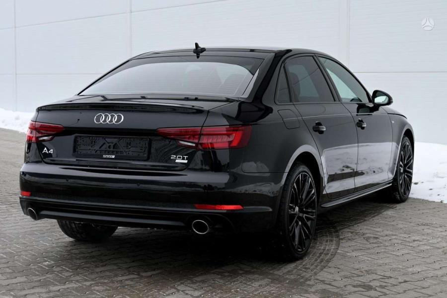 Black Audi A4 2018 in Kretinga, with an engine capacity of 1.98 L and mileage of 76 thousand km for 17999 €, photo 8 on AUTOMOTO.COM.LV