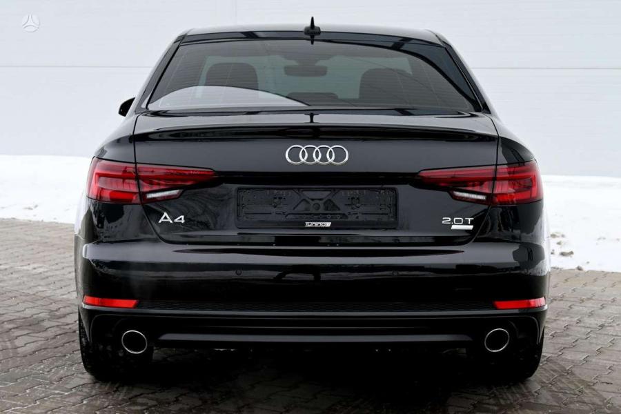 Black Audi A4 2018 in Kretinga, with an engine capacity of 1.98 L and mileage of 76 thousand km for 17999 €, photo 9 on AUTOMOTO.COM.LV