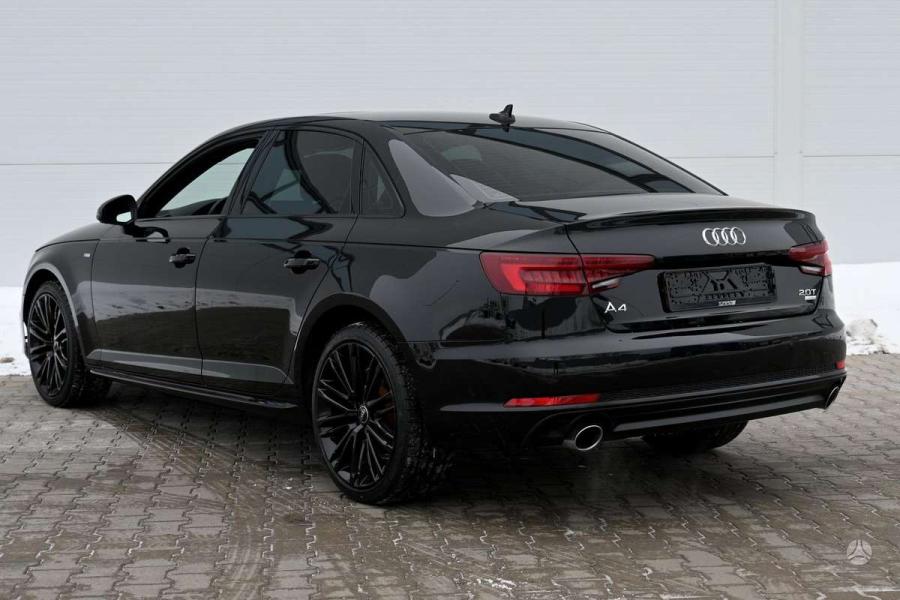 Black Audi A4 2018 in Kretinga, with an engine capacity of 1.98 L and mileage of 76 thousand km for 17999 €, photo 10 on AUTOMOTO.COM.LV
