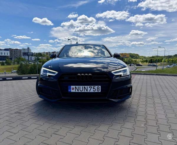 Black Audi A4 2018 in Vilnius, with an engine capacity of 1.98 L and mileage of 93 thousand km for 16700 €, photo 2 on AUTOMOTO.COM.LV