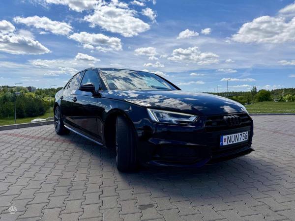 Black Audi A4 2018 in Vilnius, with an engine capacity of 1.98 L and mileage of 93 thousand km for 16700 €, photo 3 on AUTOMOTO.COM.LV