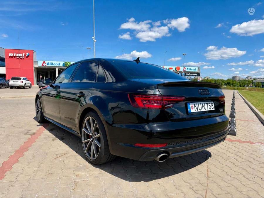 Melns Audi A4 2018 Viļņa, ar dzinēja tilpumu 1.98 L un nobraukumu 93 tūkst. km par 16700 €, foto 7 vietnē AUTOMOTO.COM.LV