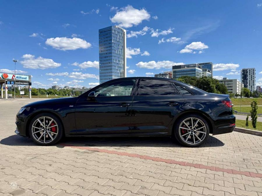 Melns Audi A4 2018 Viļņa, ar dzinēja tilpumu 1.98 L un nobraukumu 93 tūkst. km par 16700 €, foto 8 vietnē AUTOMOTO.COM.LV