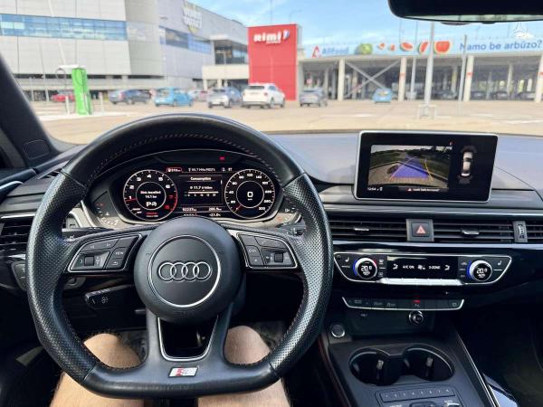 Black Audi A4 2018 in Vilnius, with an engine capacity of 1.98 L and mileage of 93 thousand km for 16700 €, photo 9 on AUTOMOTO.COM.LV
