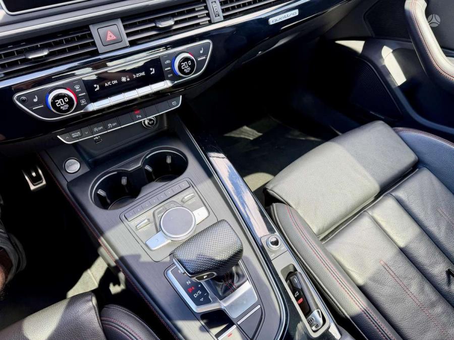 Melns Audi A4 2018 Viļņa, ar dzinēja tilpumu 1.98 L un nobraukumu 93 tūkst. km par 16700 €, foto 12 vietnē AUTOMOTO.COM.LV