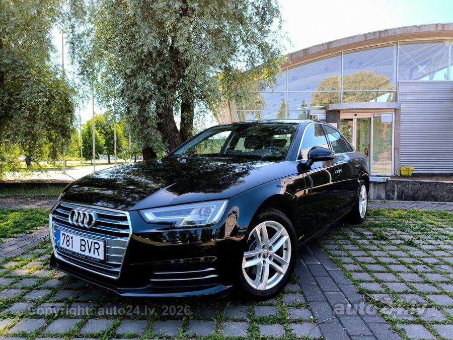 Melns Audi A4 2018 Tallina, ar dzinēja tilpumu 1.40 L un nobraukumu 110 tūkst. km par 18300 €, foto 1 vietnē AUTOMOTO.COM.LV