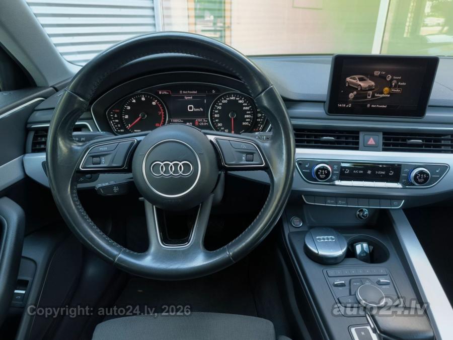 Melns Audi A4 2018 Tallina, ar dzinēja tilpumu 1.40 L un nobraukumu 110 tūkst. km par 18300 €, foto 14 vietnē AUTOMOTO.COM.LV