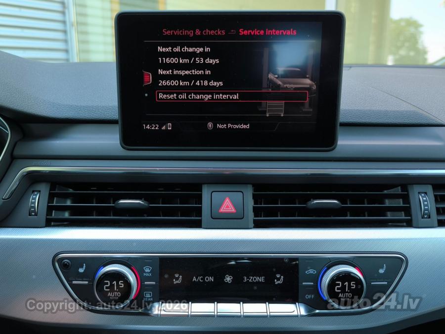 Melns Audi A4 2018 Tallina, ar dzinēja tilpumu 1.40 L un nobraukumu 110 tūkst. km par 18300 €, foto 15 vietnē AUTOMOTO.COM.LV