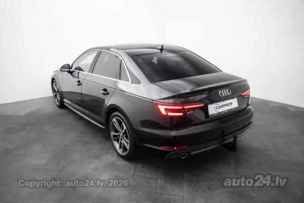 Audi A4 2018 in Tallinn on AUTOMOTO.COM.LV Black Audi A4 2018 in Tallinn, with an engine capacity of 2.00 L and mileage of 206 thousand km for 13999 €, photo 8 on AUTOMOTO.COM.LV