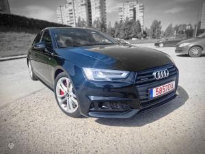 Black Audi A4 2018 in Vilnius, with an engine capacity of 1.98 L and mileage of 98 thousand km for 15000 €, photo 5 on AUTOMOTO.COM.LV